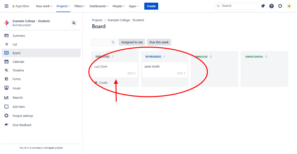 Board-Example - AgentBee
